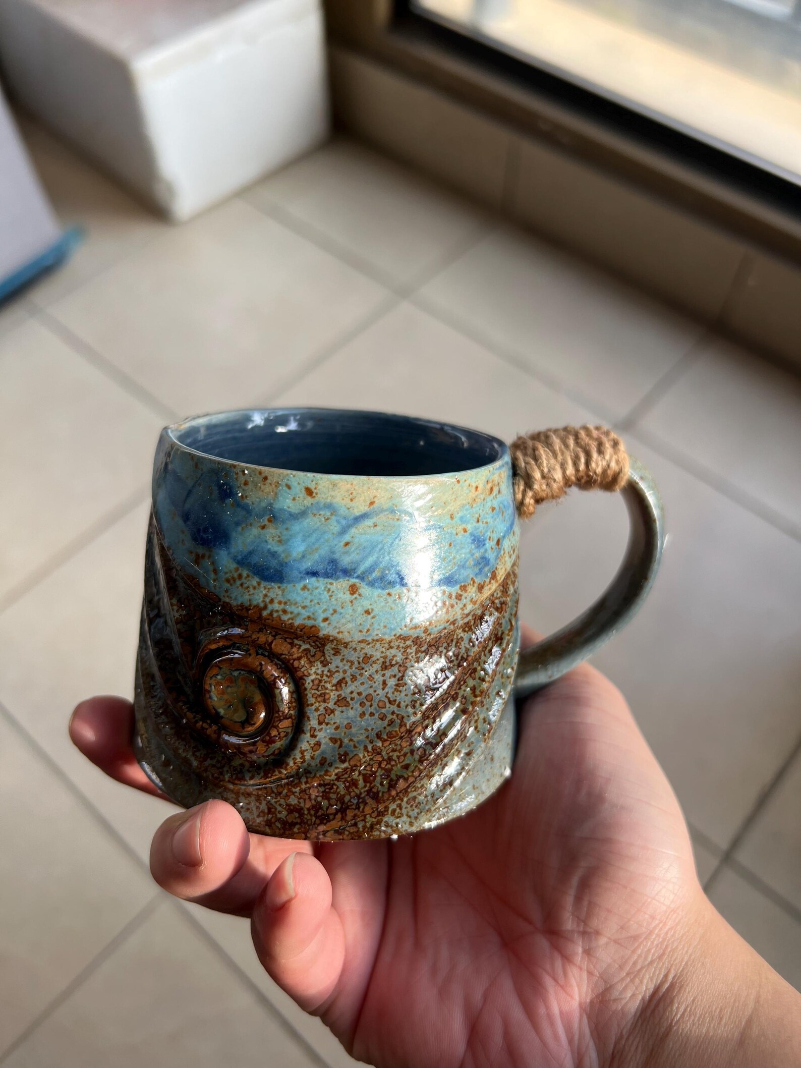 Handmade Van Gogh Artwork Cup, Ceramic Coffee Cup, Vintage Coffee Cup ...