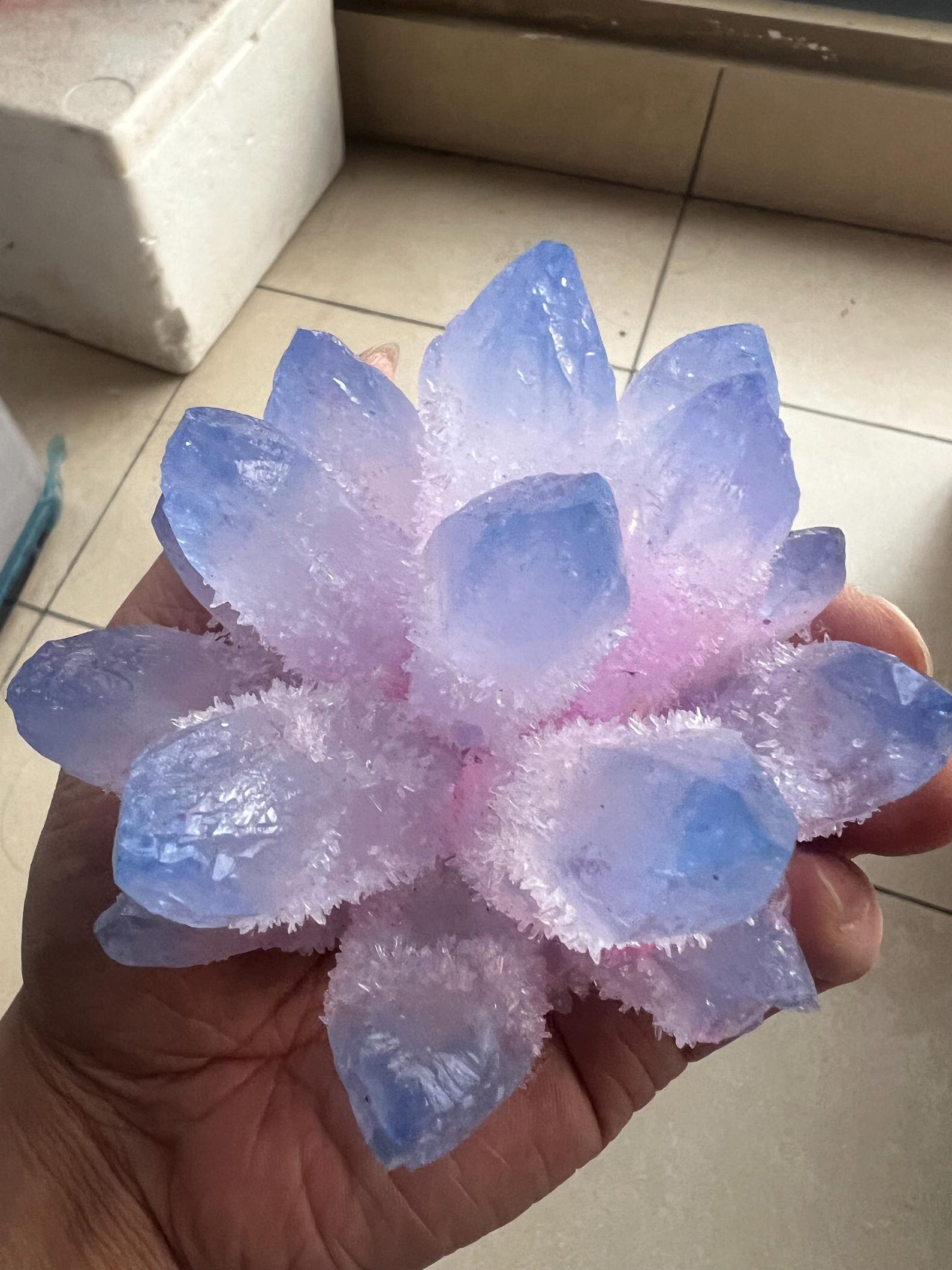 Natural Rose Crystal Cluster, Pink Crystal Stone, Pink Quartz, Flower ...