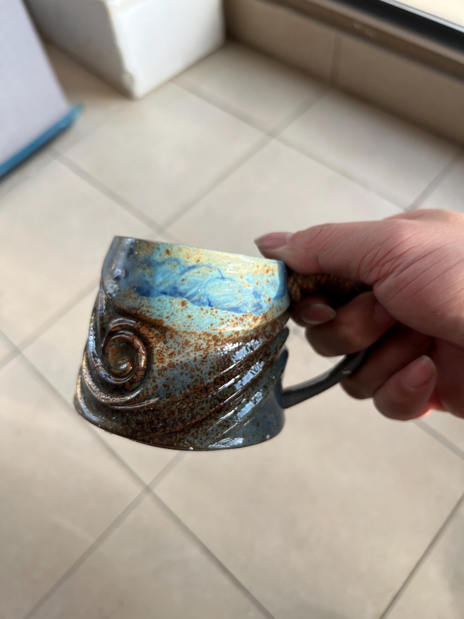 Handmade Van Gogh Artwork Cup, Ceramic Coffee Cup, Vintage Coffee Cup ...