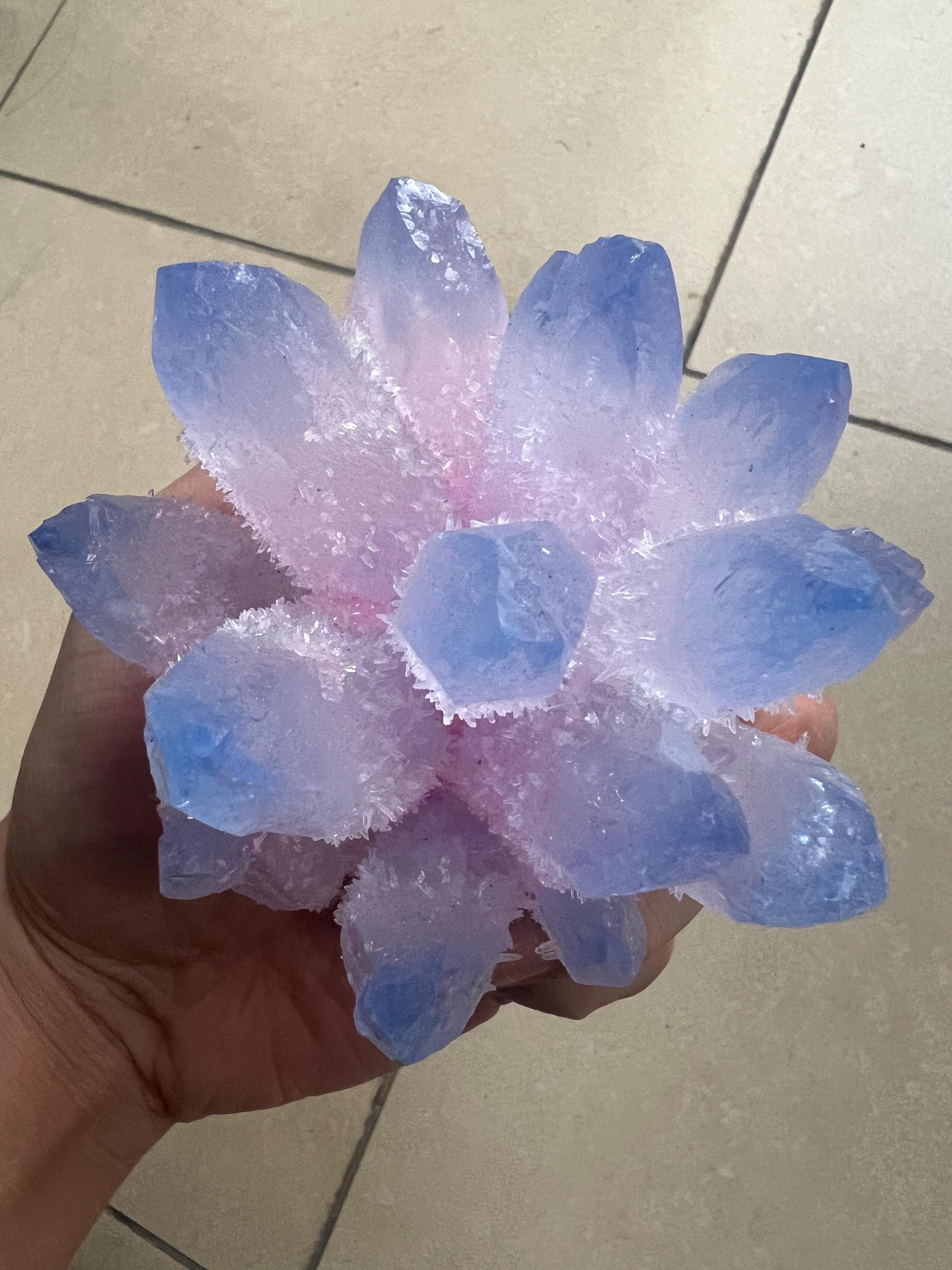 Natural Rose Crystal Cluster, Pink Crystal Stone, Pink Quartz, Flower ...