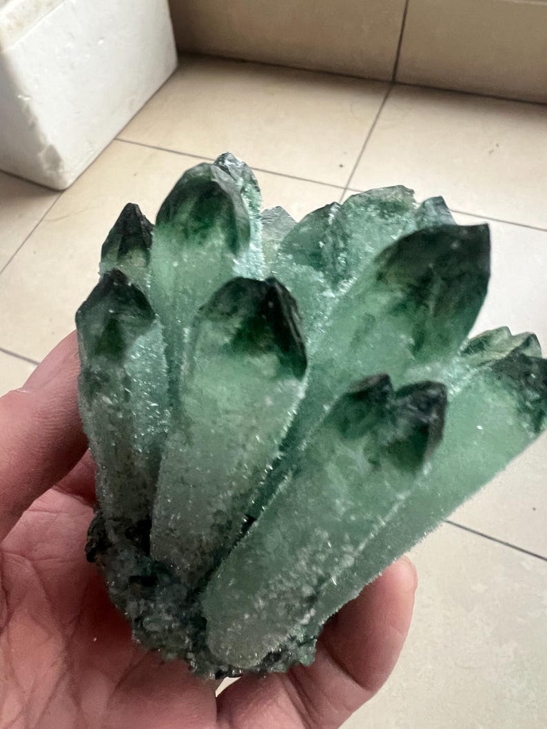 Green Stone, Home Gift, New Home, New House, Beautiful Green Crystal ...