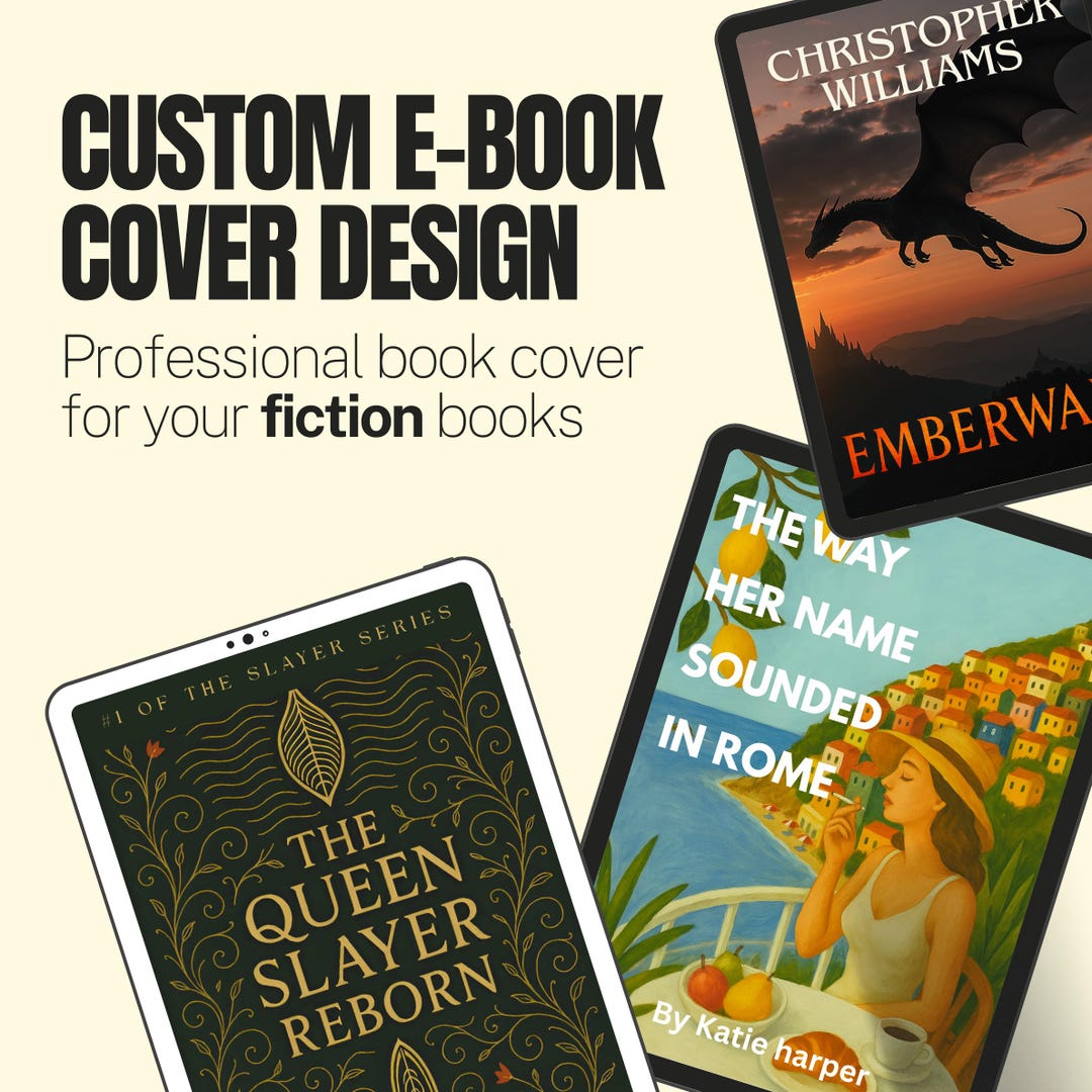 Book Cover Design, Ebook Cover Art, Custom Ebook Cover for Fantasy Book ...