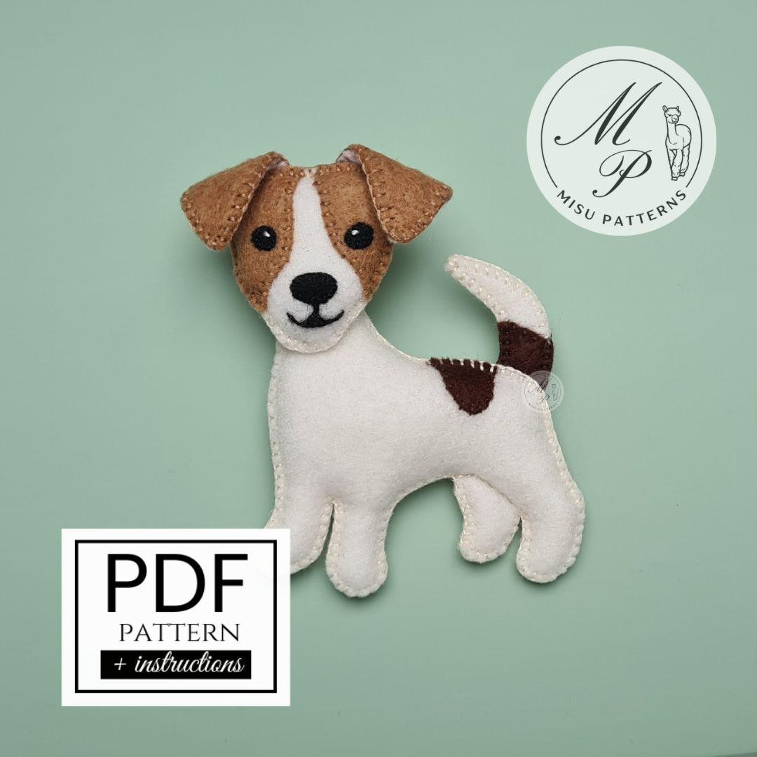Jack Russell Terrier PDF Sewing Pattern, Gift for Dog Lovers, Pet Lover ...