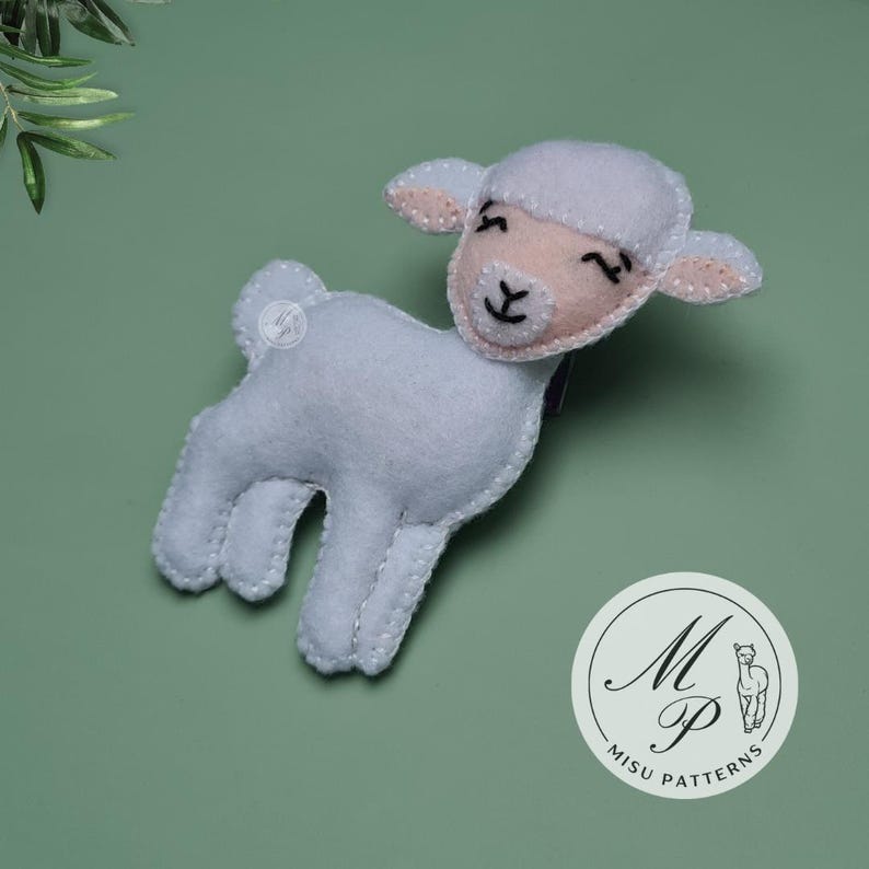 Sheep PDF Sewing Pattern, Sheep PDF Felt Pattern, Farm Animal, Nursery ...