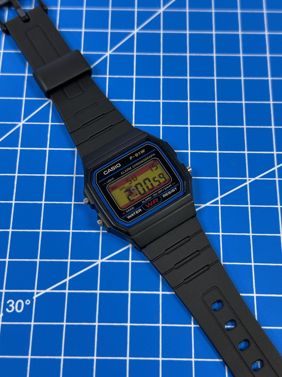 Custom "spain" Casio F91W Digital Watch, Modified Design - Etsy