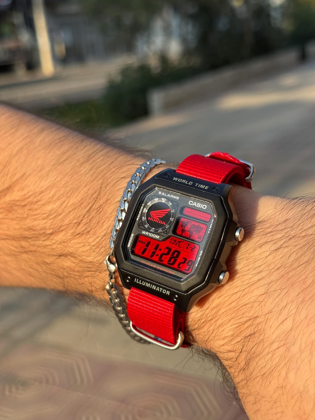 Custom “honda” Modified Watch Based on Casio Ae1200, New in Box ...