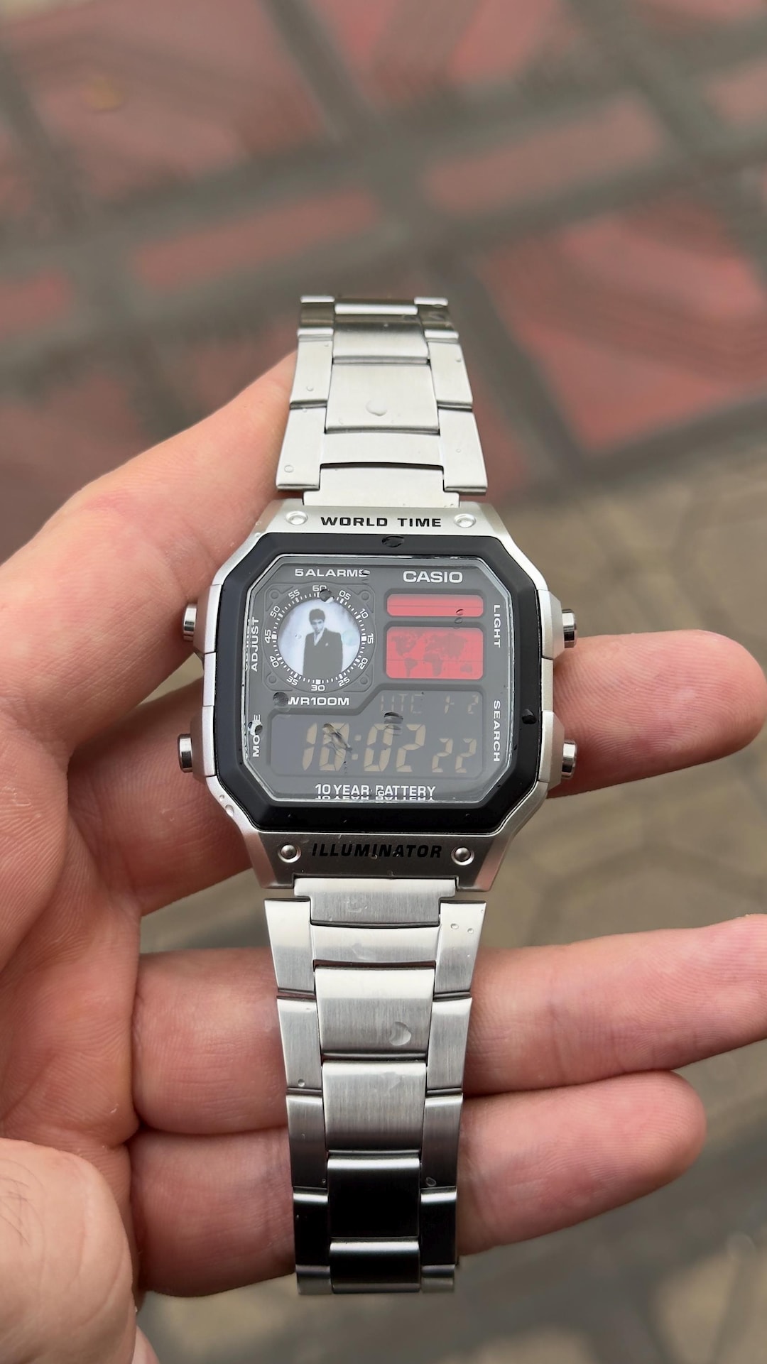 Custom Casio AE1200 “scarface IV” Mod – Red Negative Filter | World ...