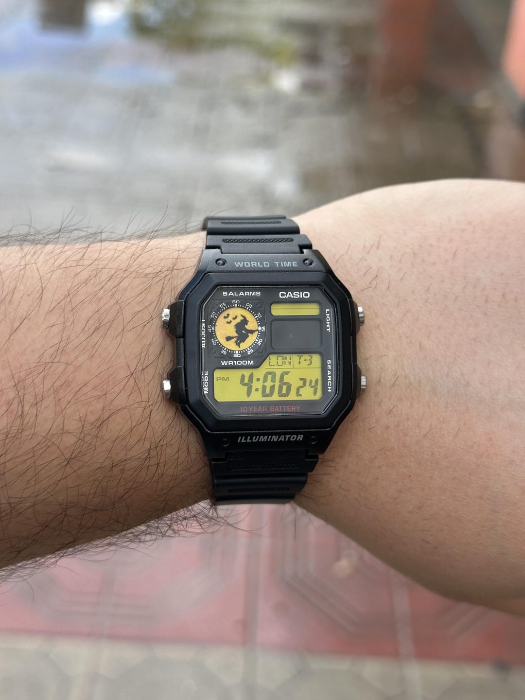 Custom "deadlight" Casio AE1200 Watch: Digital Mod, Metal Case - Etsy