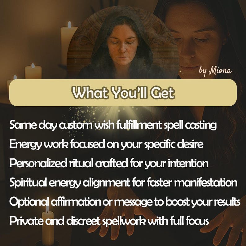 SAME DAY – Wish Fulfillment Spell to Manifest Dreams, Love, Success ...