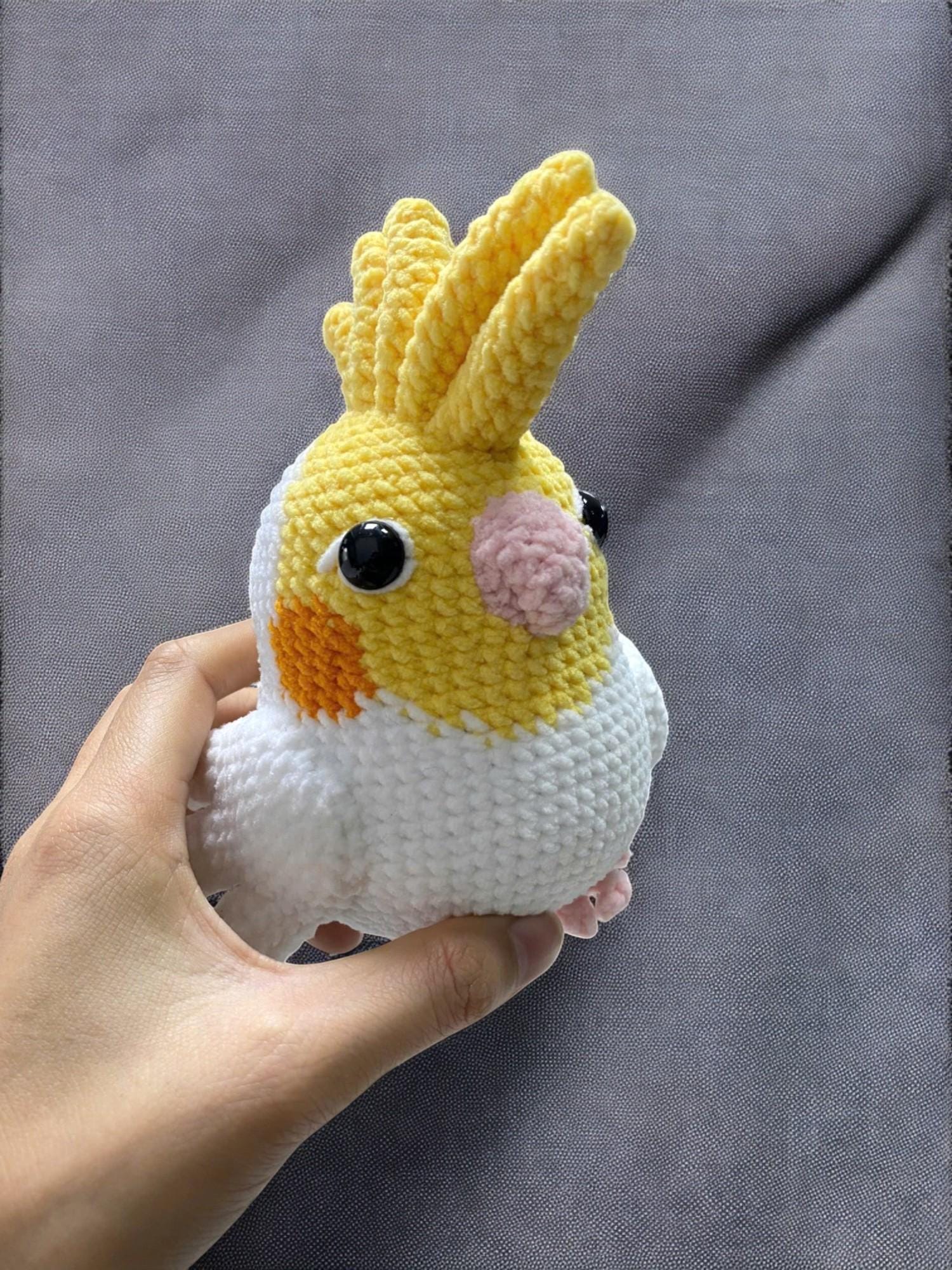 Cockatiel Crochet Pattern PDF in English, Cockatiel Amigurumi Pattern ...