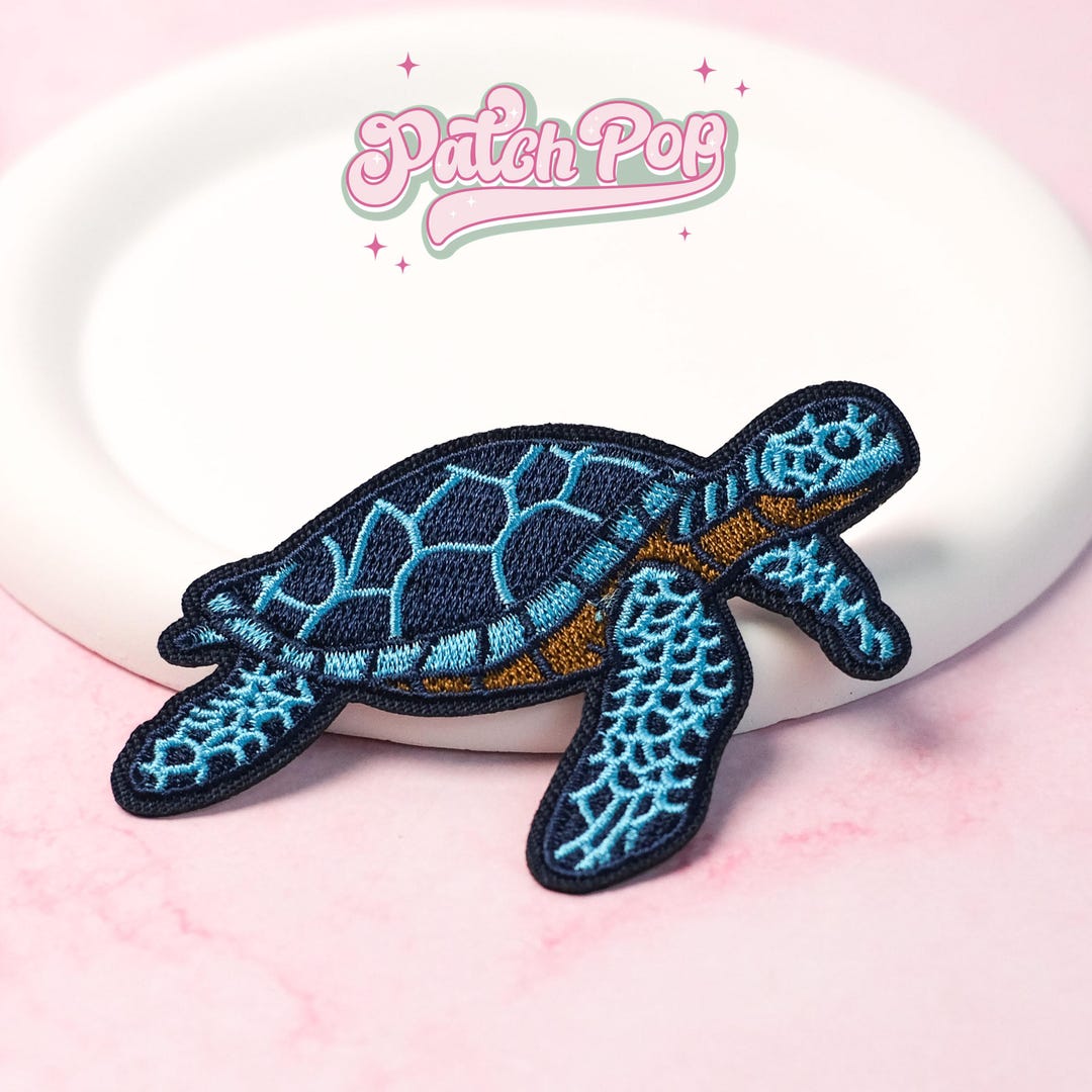 Iron on Ocean Sea Turtle Patch, Under the Sea, Sea Life, Island, Beach ...