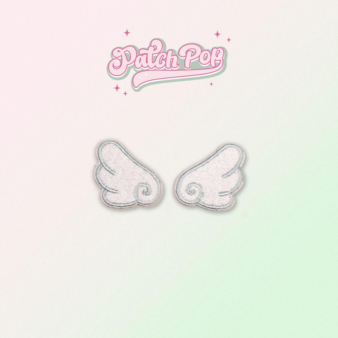 Cute Wings Embroidered Patch, Angel Patch, Mini Patches, Decorative ...