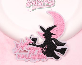 Iron on Halloween Patch, Pink Mummy, Cute Monster, Trick or Treat ...