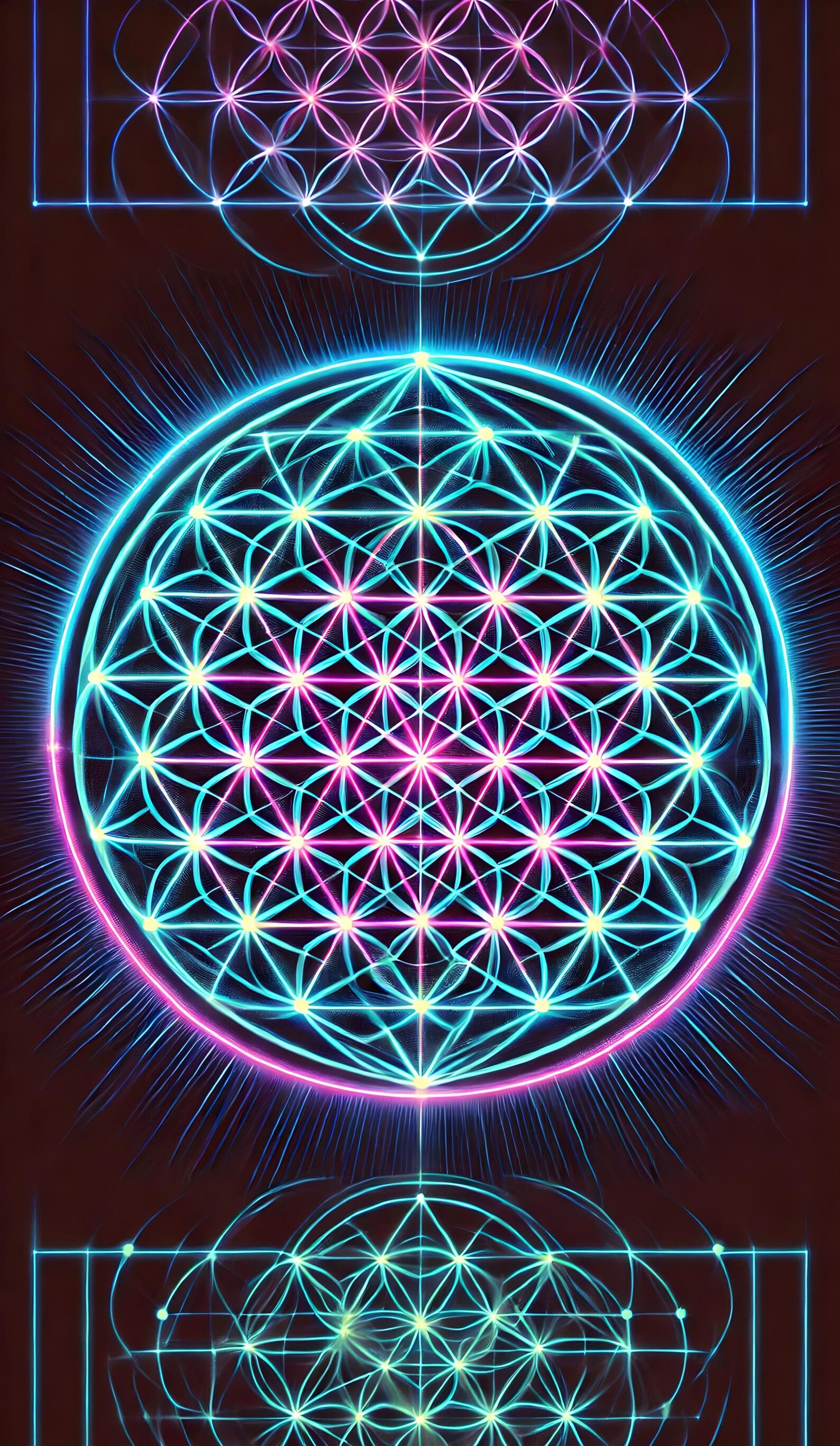 Sacred Geometry Digital Art | High-resolution Download (2048x3584 ...