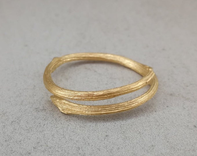 Twig Ring Gold Twig Ring Branch Ring Minimalist Ring Nature Inspired ...