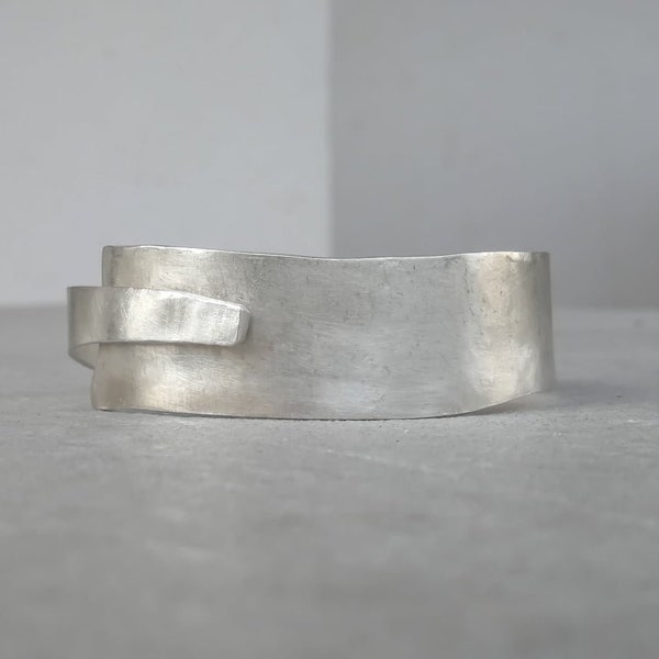 Wide Silver Cuff - Etsy