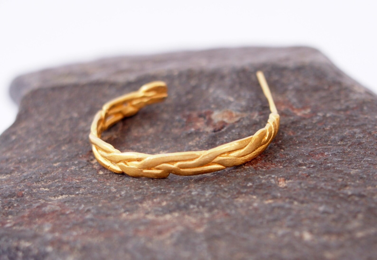 Gold Hoops Half Hoop Earrings Stud Half Hoop Gold Open Hoop - Etsy