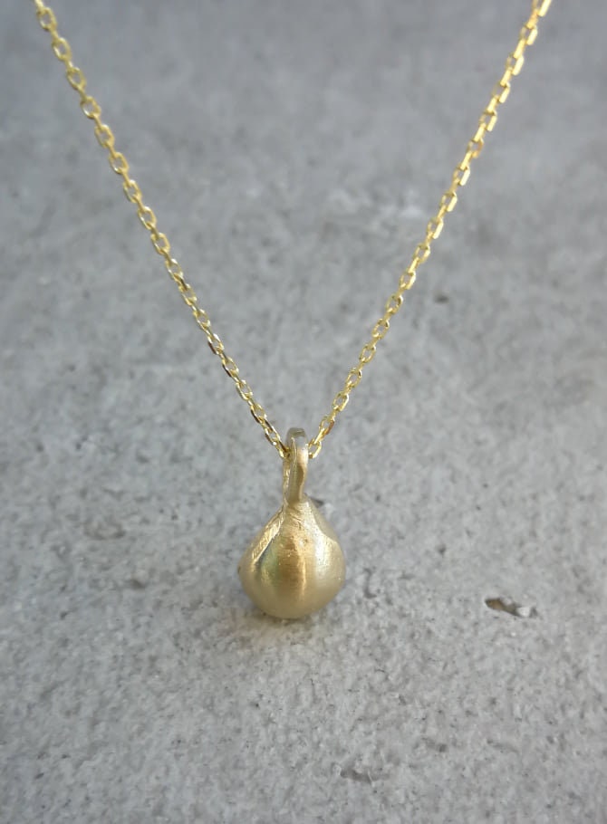 Solid Gold Teardrop Necklace Delicate Necklace 14k Gold - Etsy UK