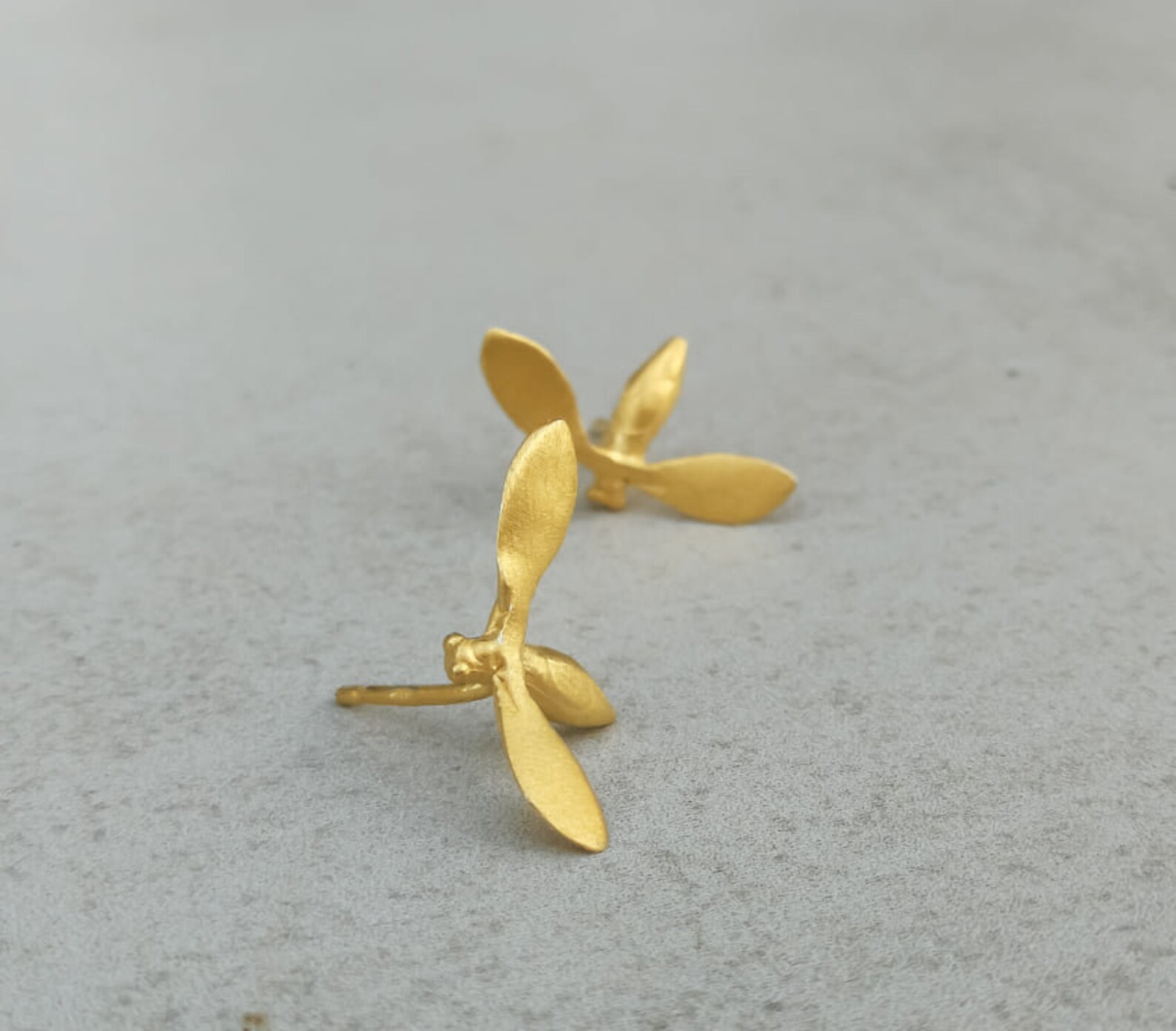 Small Gold Bee Earrings Handmade Gold Bee Studs Insect - Etsy