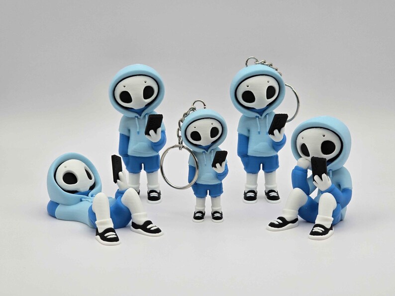 3D Printed Hazy Figure Set: Desk Buddy Art Toys - Etsy