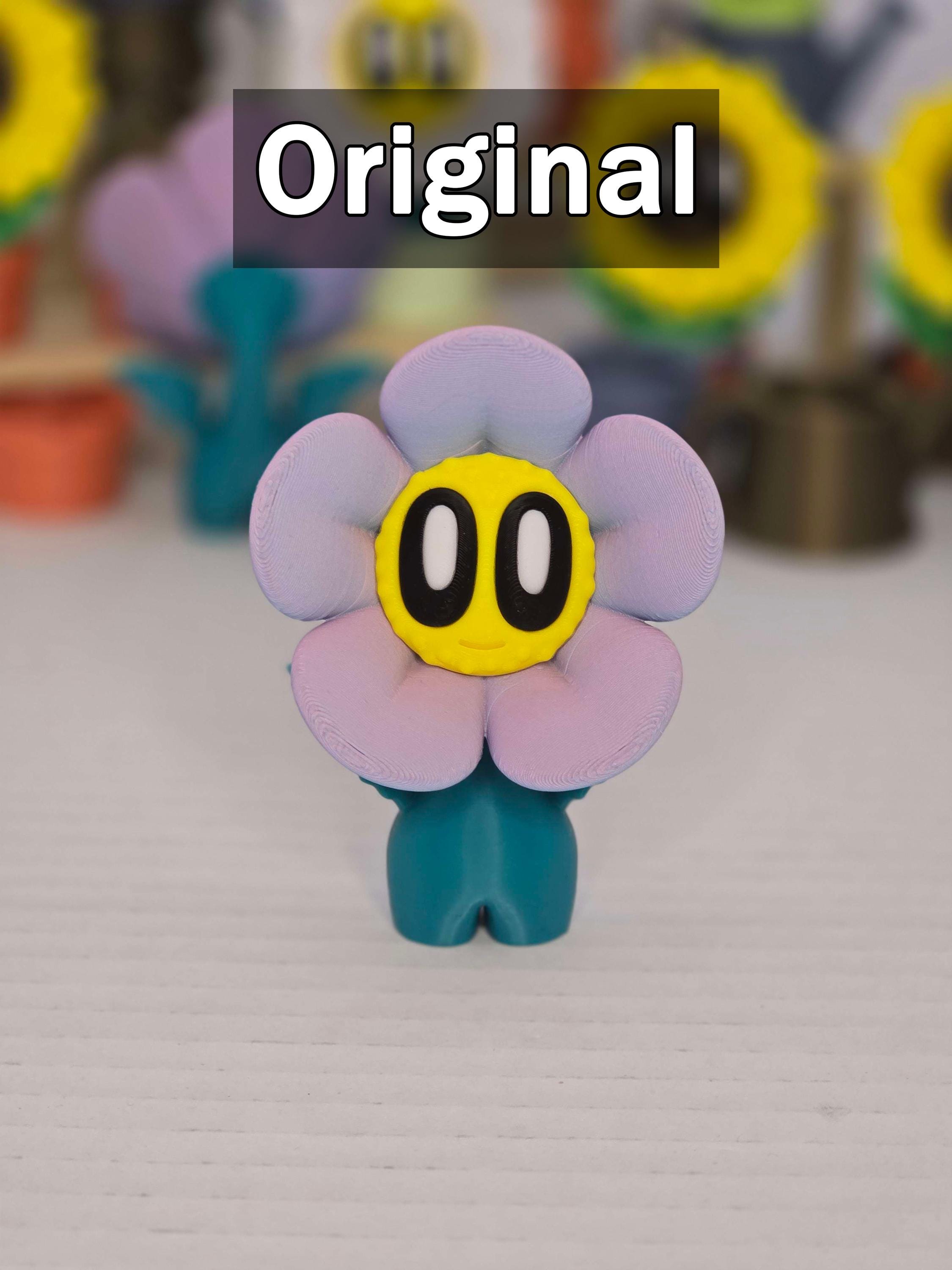 Blob Flowers – 3D Printed Flower Characters With Lock-in Pots - Etsy