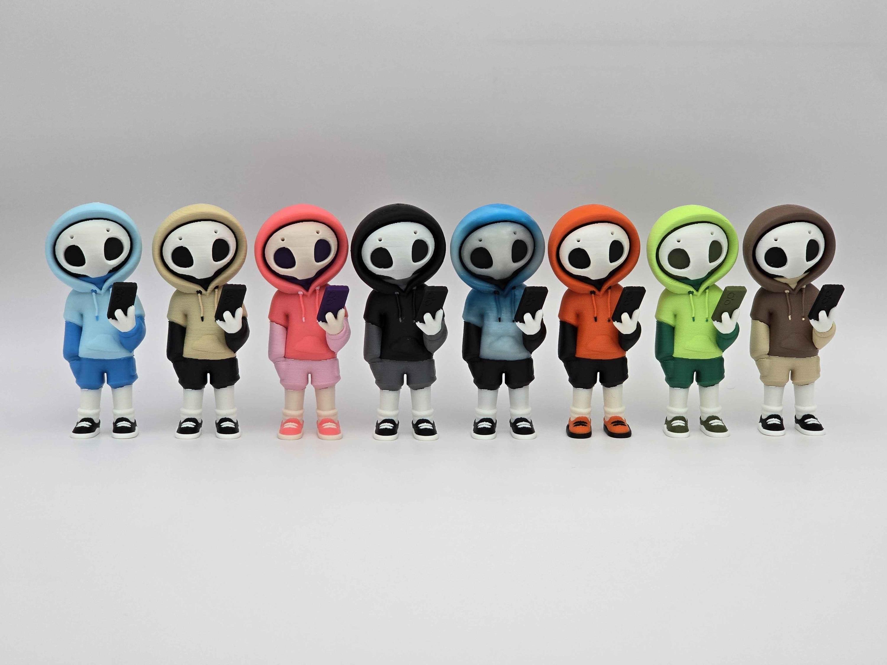 3D Printed Hazy Art Toy Figurine: Desk Buddy, Collectible Figure - Etsy