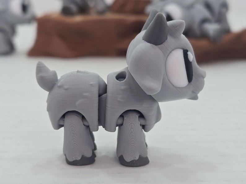 Flexi Goat – Articulated 3D Printed Figure - Tiny Fidget Toy, Keychain ...