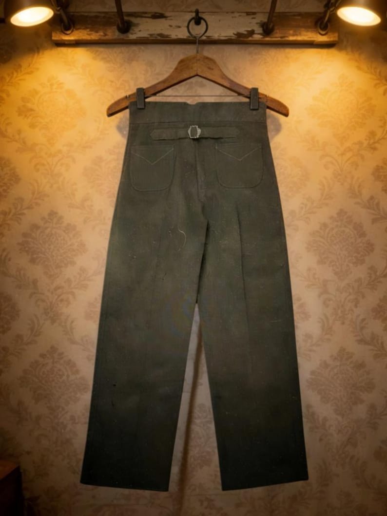 Vintage 1930s Pure Cotton Corduroy Railroad Pants -unique Back Cinch ...