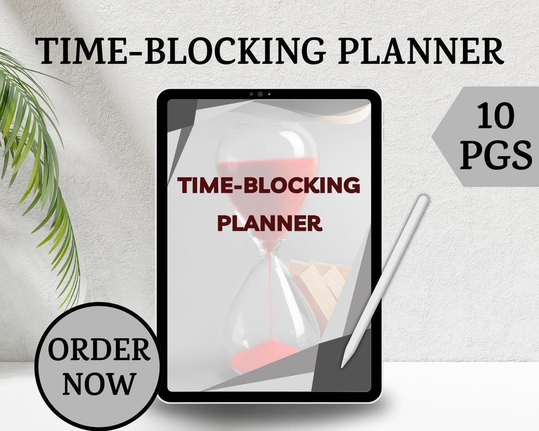 Editable and Printable Time Blocking Planner | Daily Schedule and ...