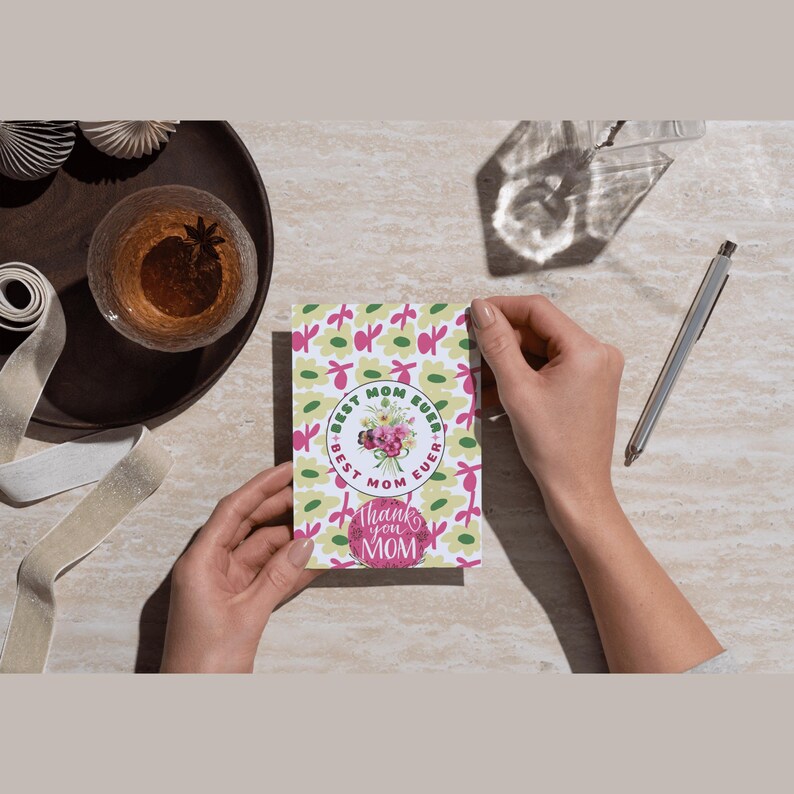 Best Mom Ever – Printable Mother's Day Card ,png , Jpg , Pdf , Happy ...