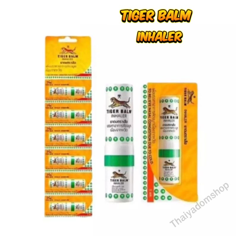 Tiger Balm Mini Inhaler 2ml Set of 6 – Menthol Nasal Aromatherapy ...