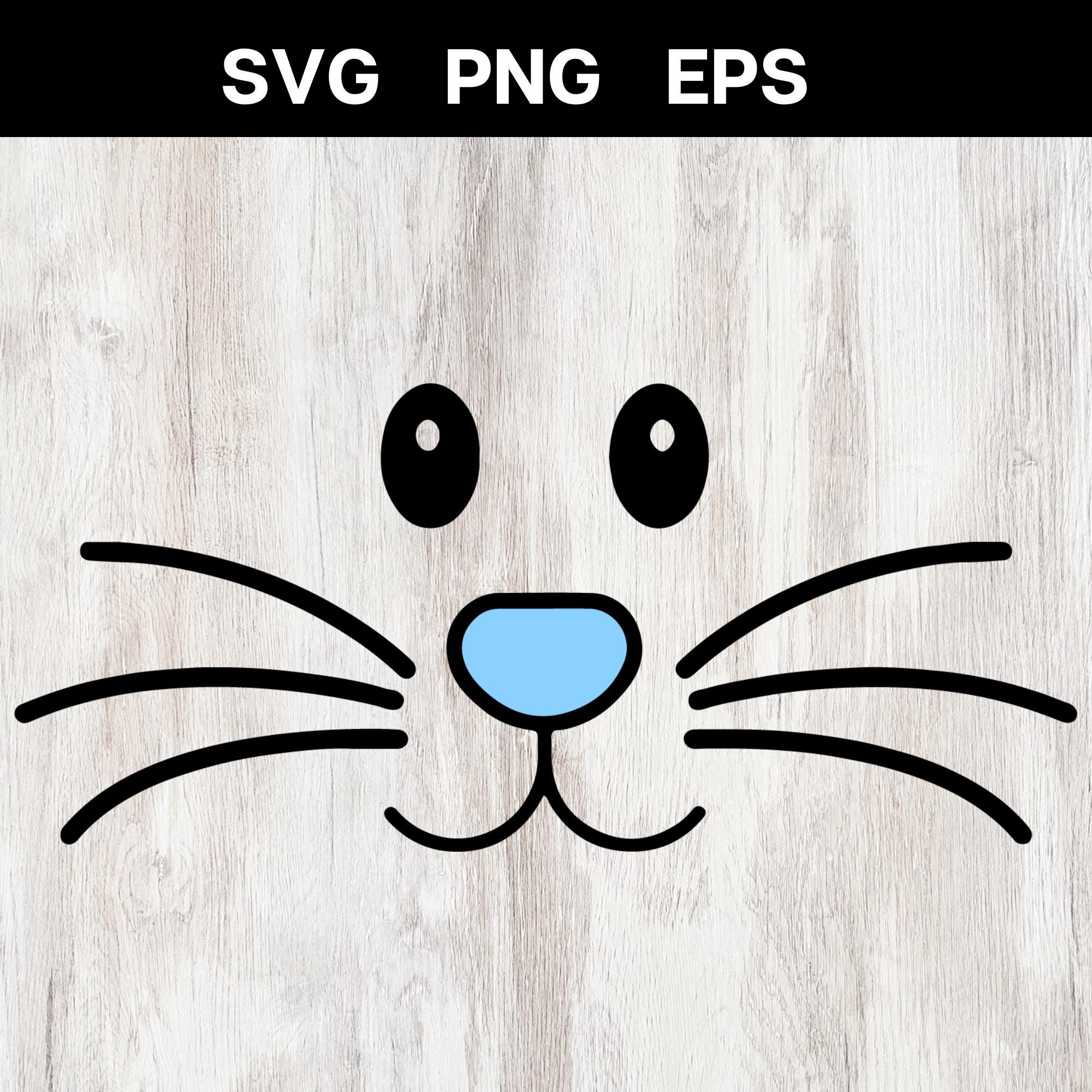 Bunny Face Svg, Easter Bunny Face Svg, Cute Bunny Face Svg, Cute Easter ...