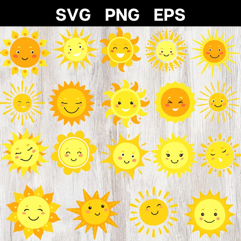 Sun Svg - Etsy