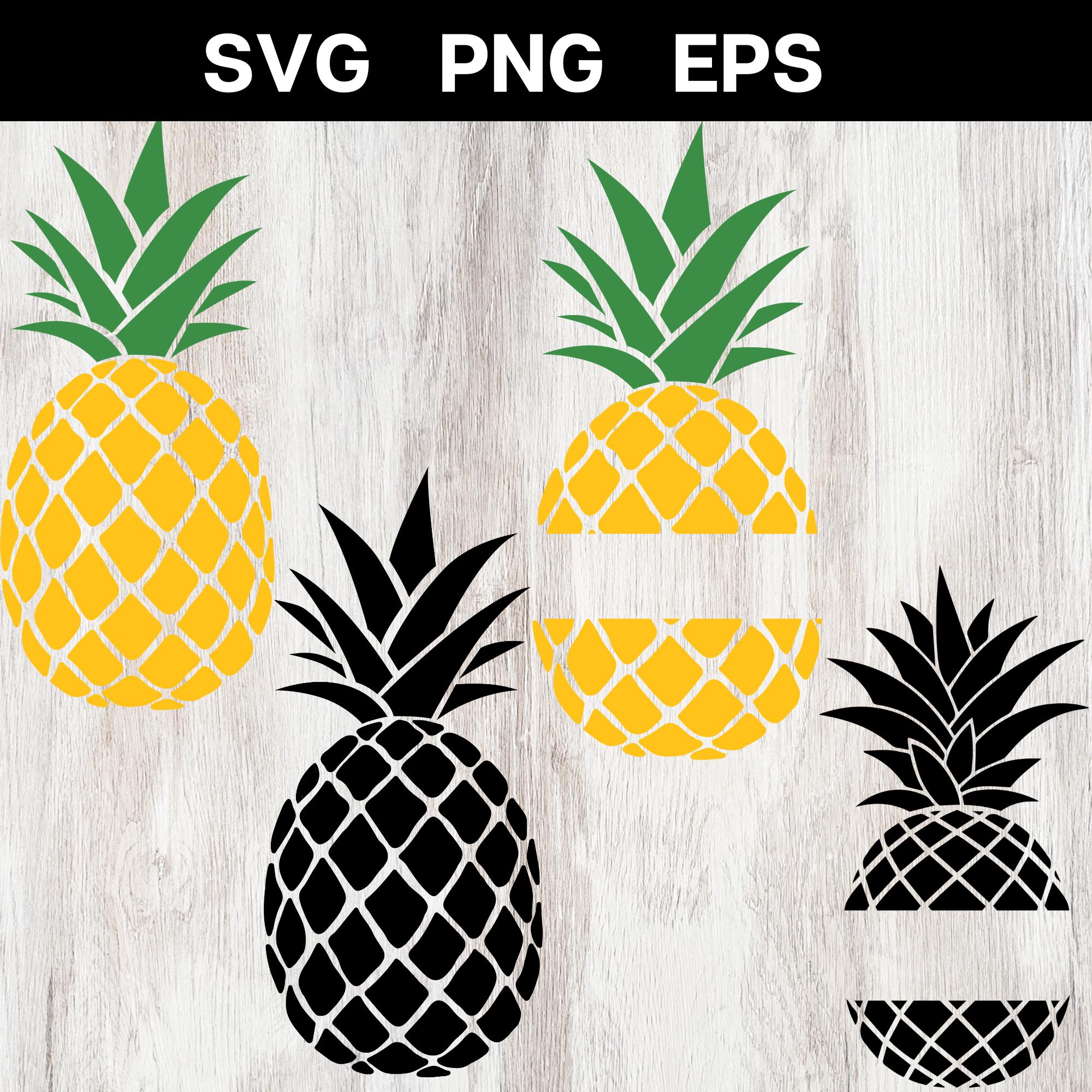 Pineapple Svg Bundle, Pineapple Svg, Pineapple Monogram Frame Svg ...
