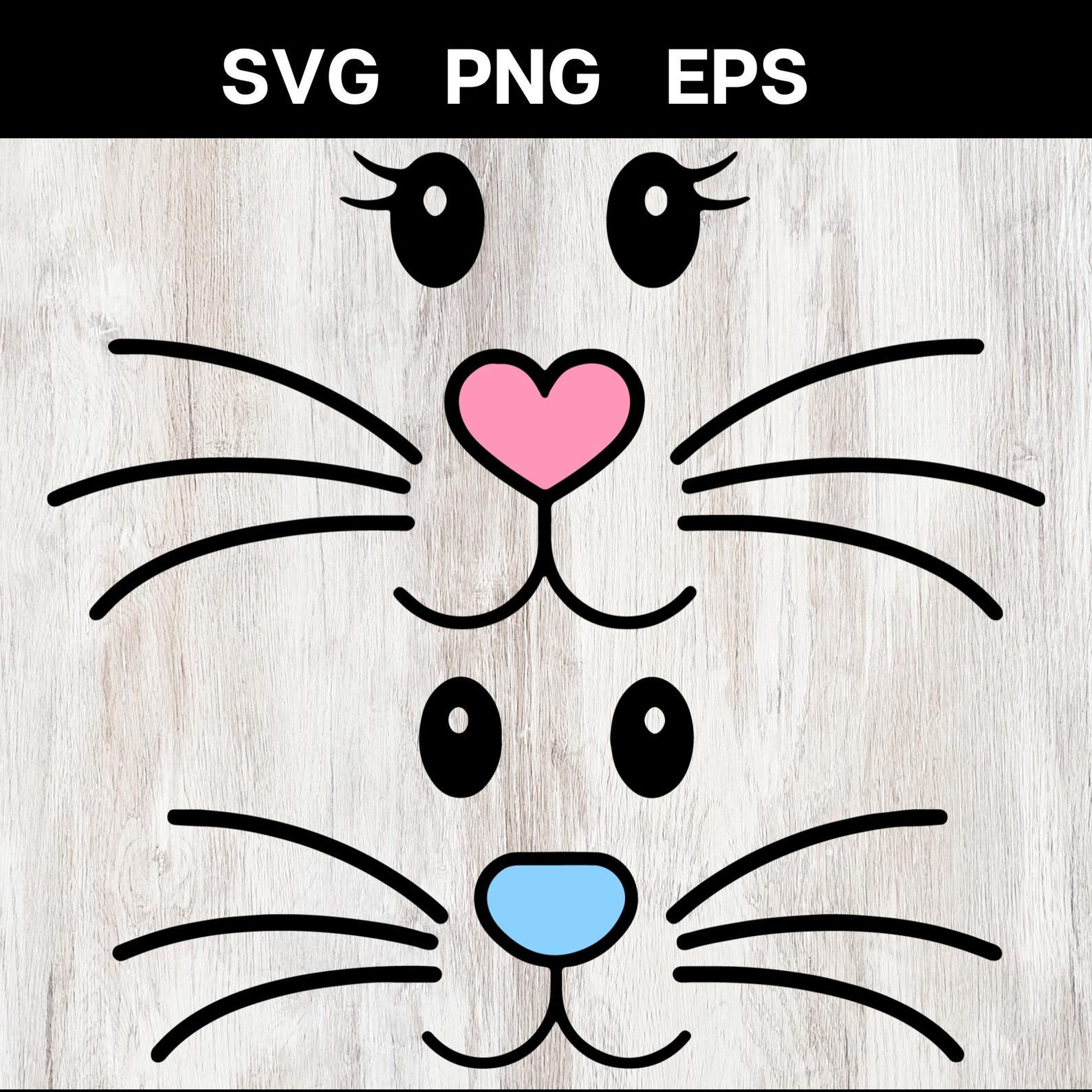 Bunny Face Svg, Easter Bunny Face Svg, Cute Bunny Face Svg, Cute Easter ...