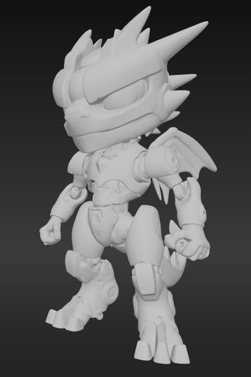 Dragonoid Mech 003 STL 3D Print File - Etsy