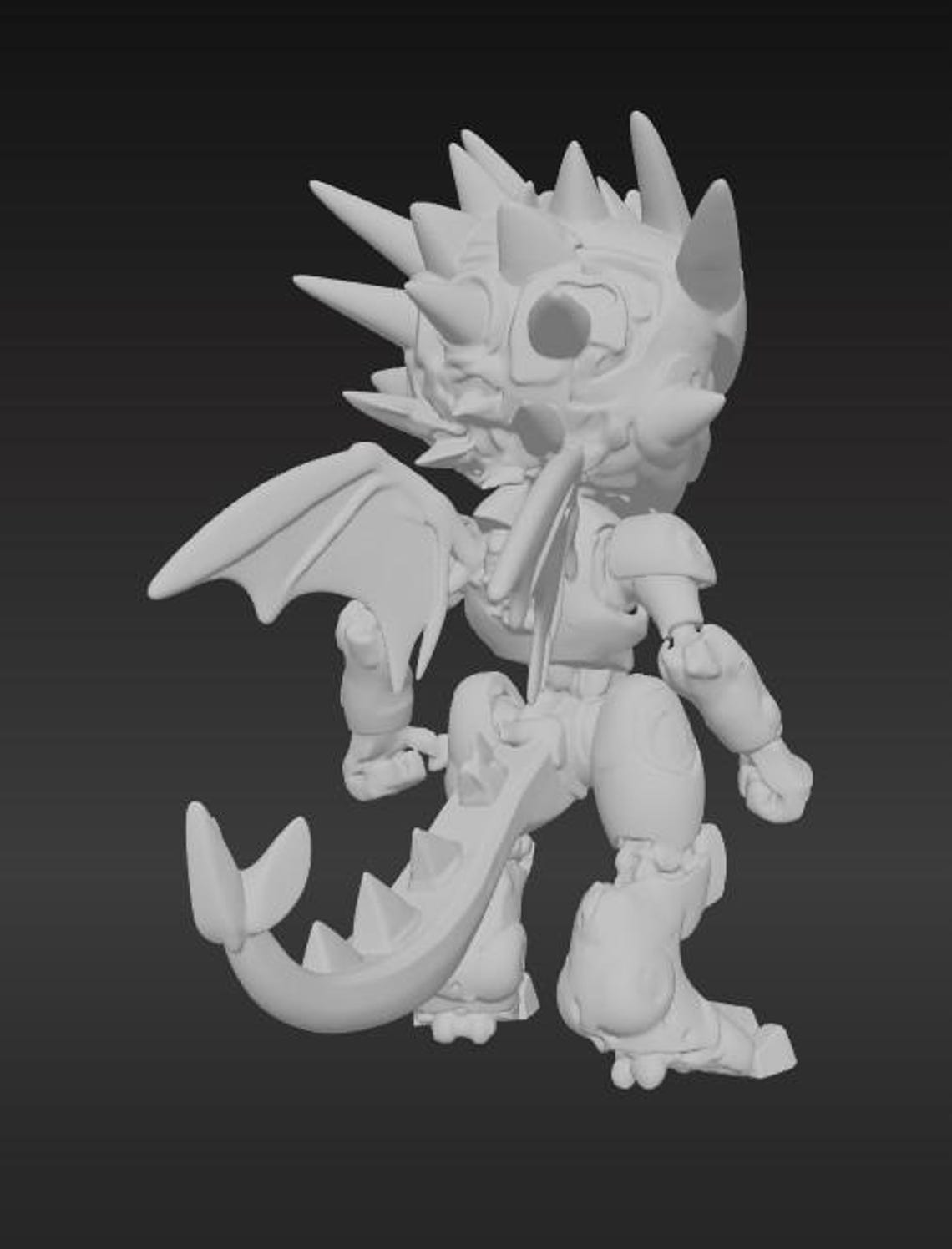 Dragonoid Mech 003 STL 3D Print File - Etsy