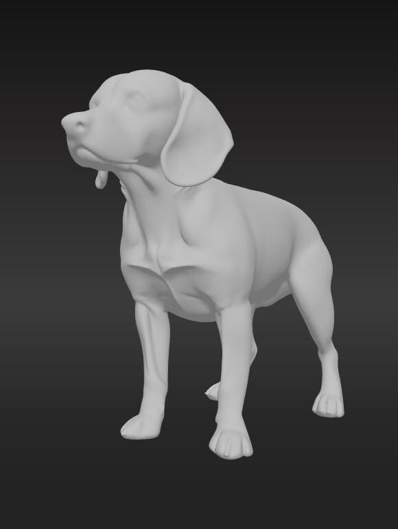Beagle 01 STL 3D Print File - Etsy