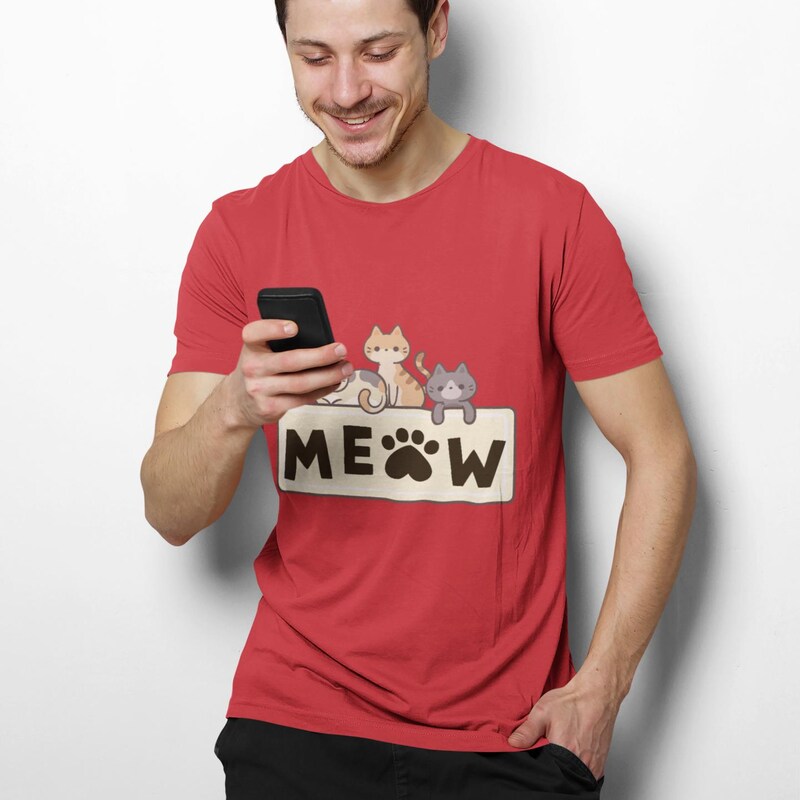 Meow T Shirt - Etsy