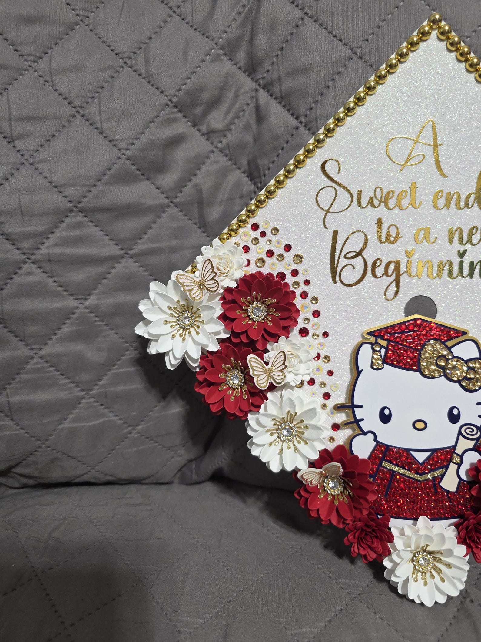 Kawaii Graduation Cap Topper Class of 2026 - Handmade Flowers - Etsy
