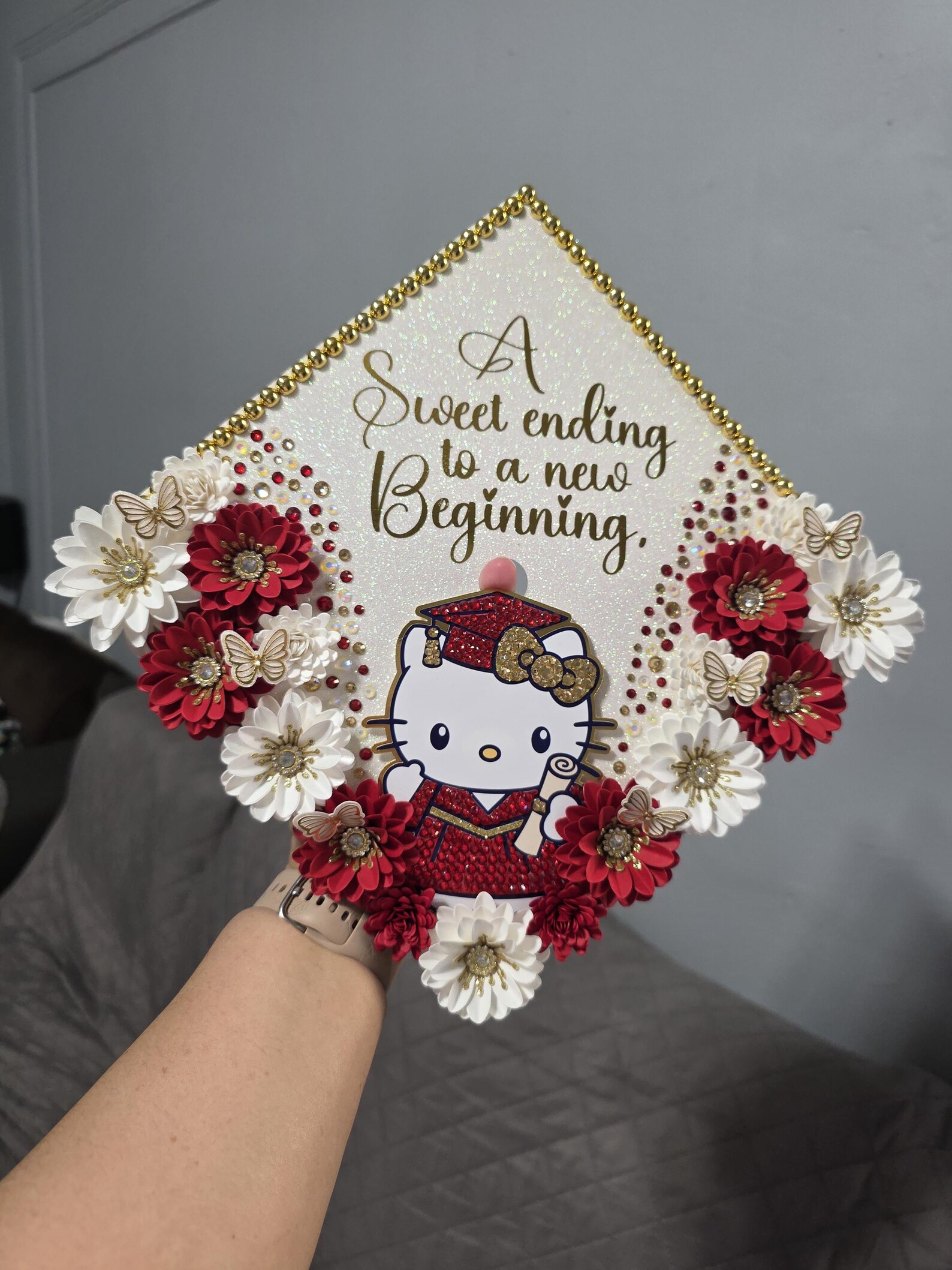 Kawaii Graduation Cap Topper Class of 2026 - Handmade Flowers - Etsy
