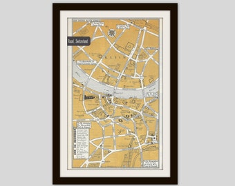 Belfast Northern Ireland Map City Map Street Map 1950s | Etsy