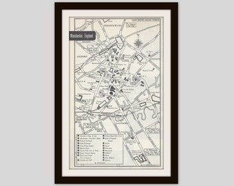 Belfast Northern Ireland Map, City Map, Street Map, 1950s, Europe ...