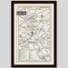 Manchester England Map, City Map, Street Map, 1950s, Europe, Black and ...