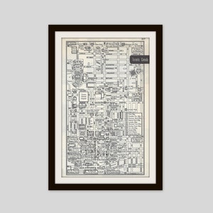 Toronto Canada Map, City Map, Street Map, 1950s, Black and White, Retro ...