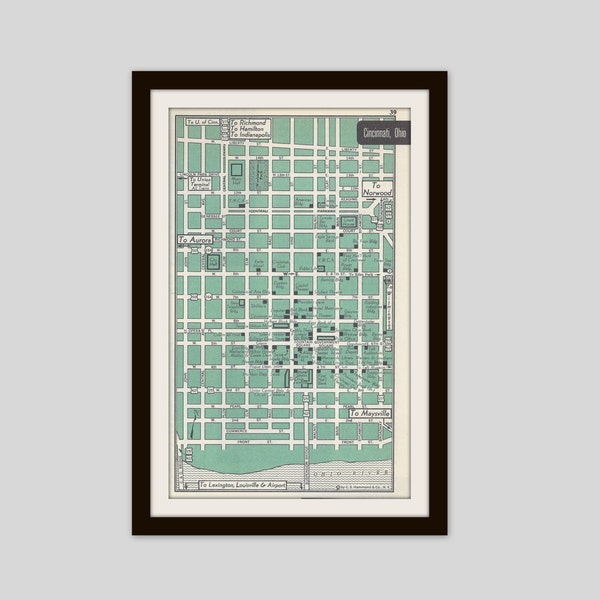 City Street Grid Map - Etsy