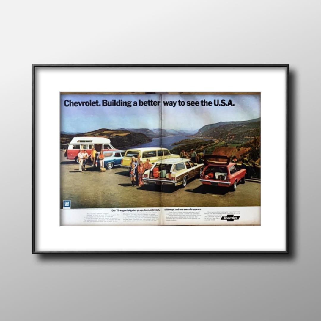 1971 Chevrolet Print Ad, Sportvan, Chevelle Wagon, Suburban, Vega ...