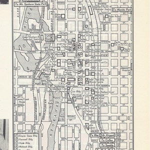 1950s Springfield Massachusetts Map: Vintage City Street Plan - Etsy