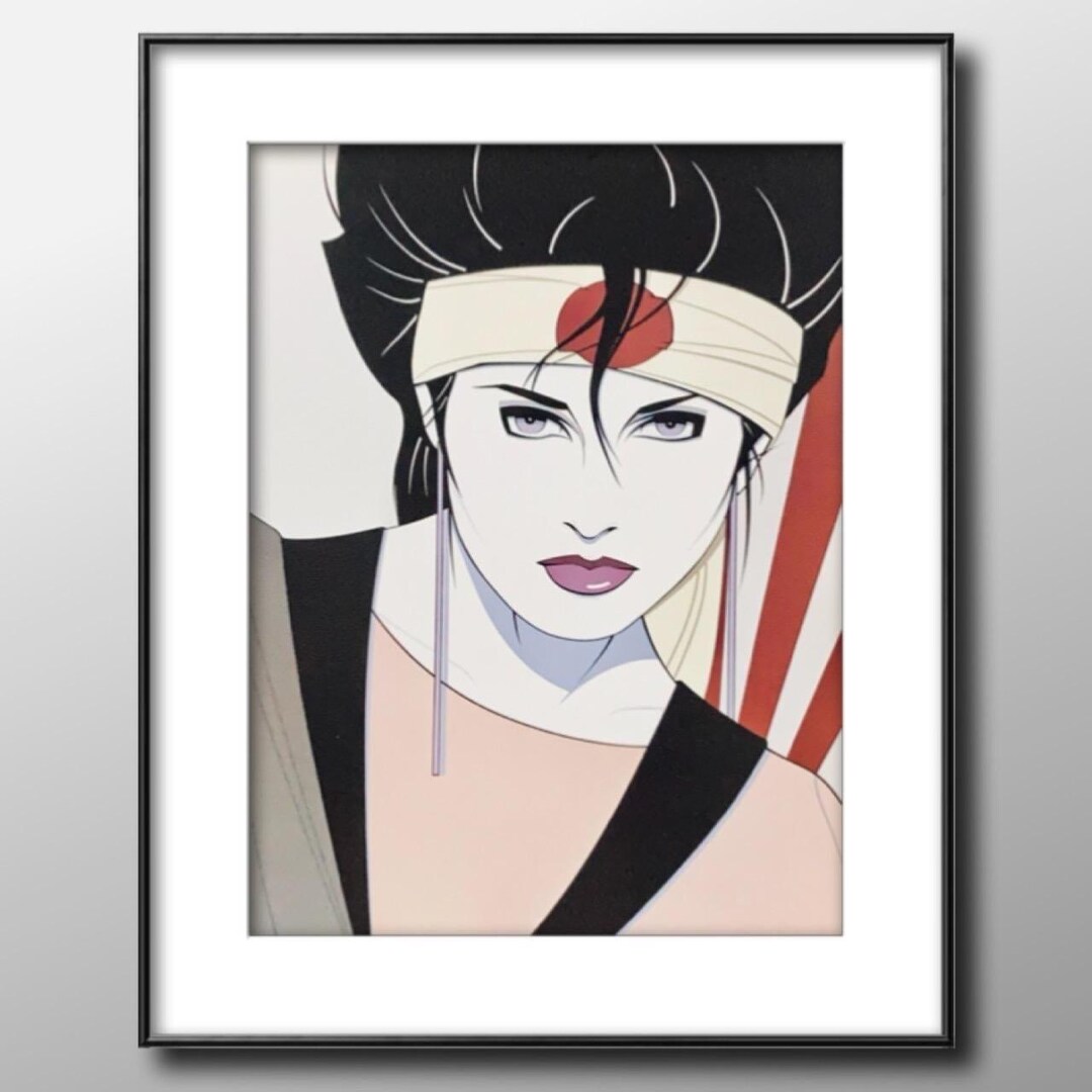 1989 Patrick Nagel Print, Woman With Headband - Etsy