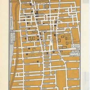 1950s Springfield Massachusetts Map: Vintage City Street Plan - Etsy
